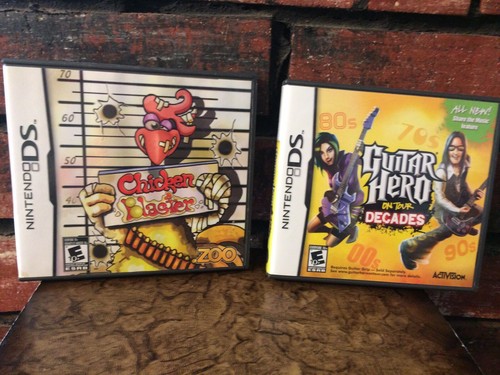 2 Complete Nintendo DS Games Chicken Blaster & Guitar Hero On Tour ...