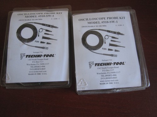 Techni-Tool Oscilliscope Probe Kit Model #510-SW-1 Lot of 2 | eBay