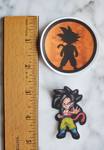 Dragon Ball Z Goku Sticker Lot 2 Stickers Vinyl Decal Die Cut Anime ...