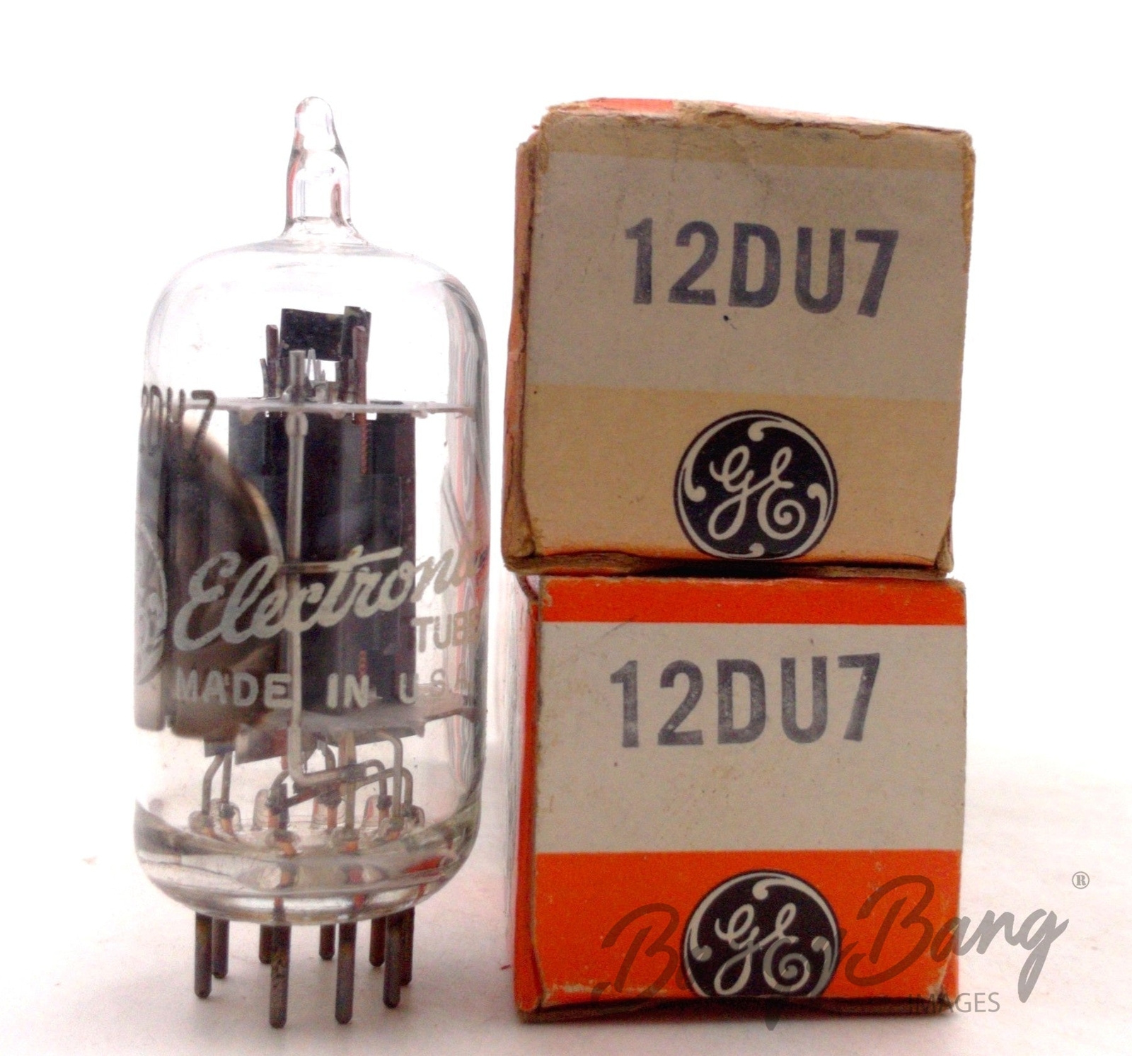 2 General Electric 12DU7 Duo Diode Tetrode Detector AVC Rectifier Audio ...