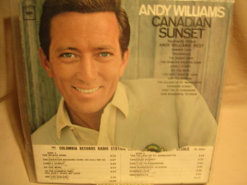 Andy Williams Canadian Sunset CL 2334 / Columbia Records Radio Station ...