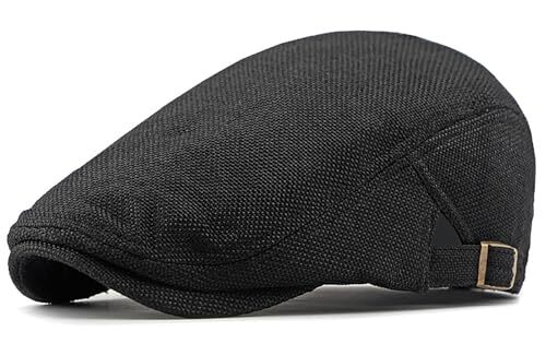 Mens Linen Flat Ivy Mesh Newsboy Caps, Classic Driving Beret Hat One ...
