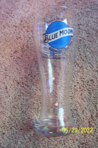 Blue Moon 16 oz 25th Anniversary Pilsner Beer Glass | eBay