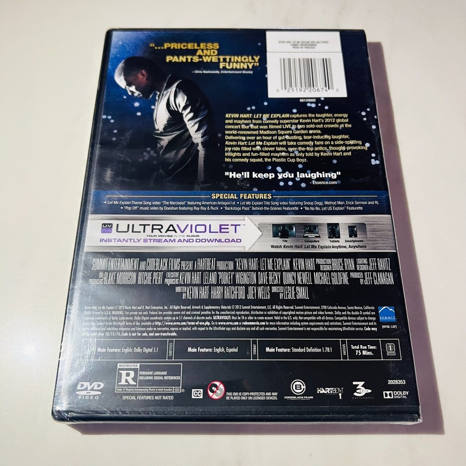 Kevin Hart - DVD + Digital - Let Me Explain - New / Sealed | eBay