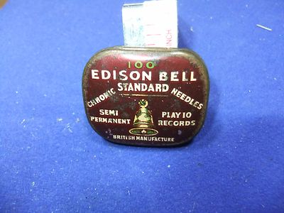 needle tin gramophone edison bell chromic 100 semi permanent needles ...