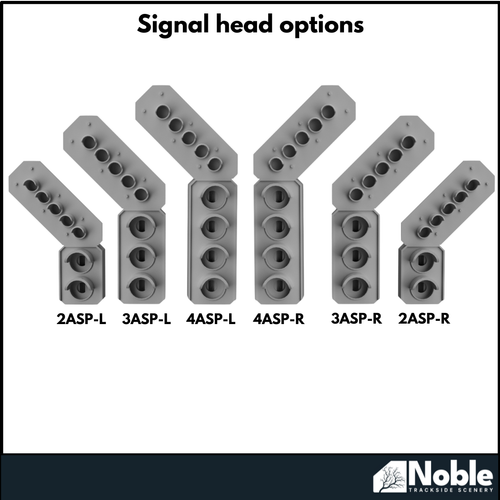 2, 3 & 4 Aspect Signals (LED) - OO Gauge 1:76 (Pack of 6 | Model ...