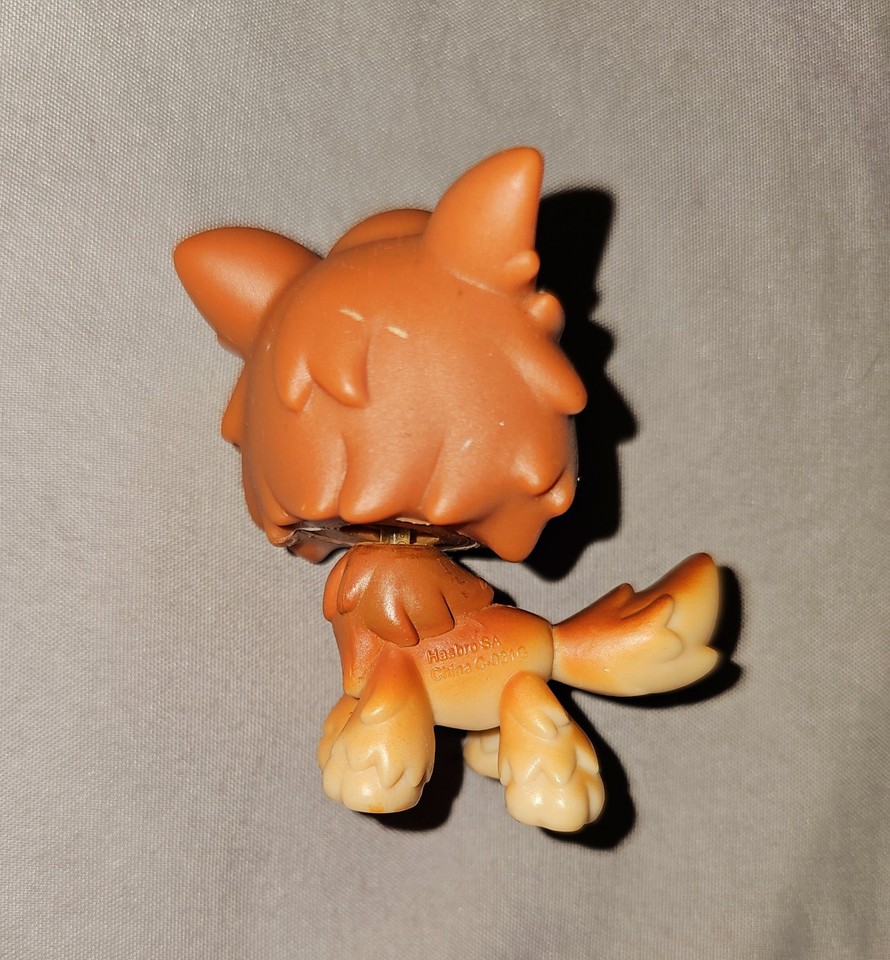 LPS Hasbro Brown Wolf Dog #2141 - Authentic Littlest Pet Shop HTF RARE ...