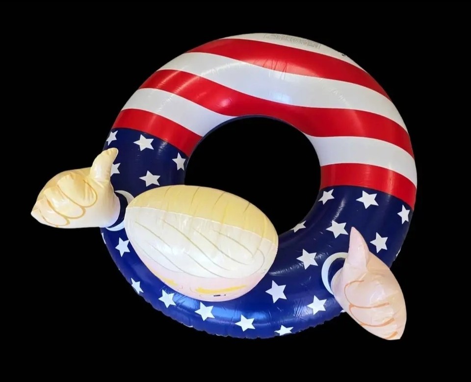 Trump Swimming Floats 47" Inflatable Pool Raft Tube Party | eBay