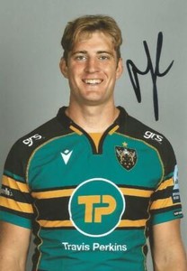 NORTHAMPTON SAINTS RUGBY UNION: ALEX COLES SIGNED 6x4 PORTRAIT PHOTO ...