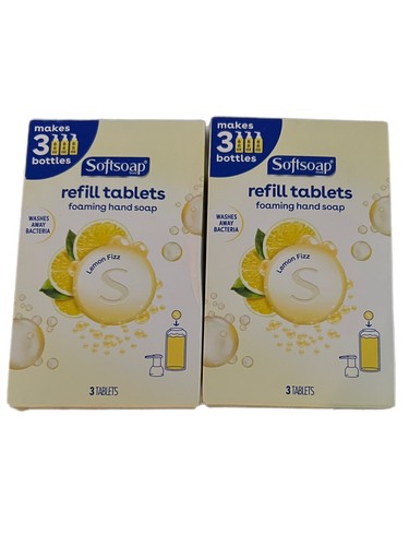 Softsoap Foaming Hand Soap Tablet Refills, Lemon Fizz, 3 Tablets each ...