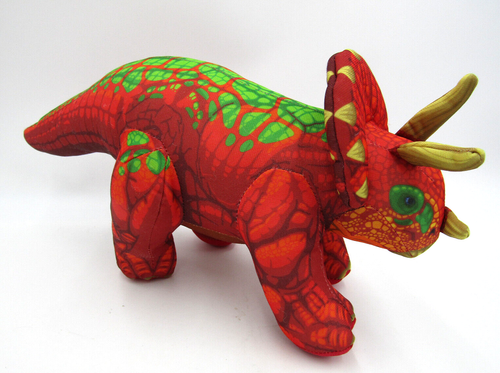 Dinosaur Plush Triceratops Stuffed Animal Red Nanco Prehistoric 14" | eBay