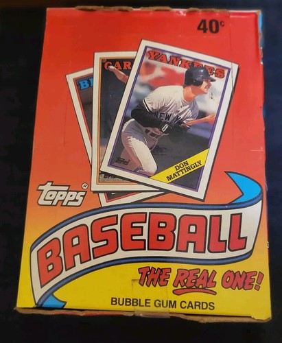 1988 Topps MLB Baseball Bubble Gum Cards - Open Box - 36 Sealed Wax ...