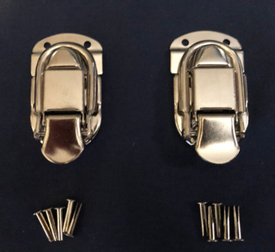 2 Guitar/Instrument Case Latch/latches-NICKEL-for GIBSON & FENDER ...