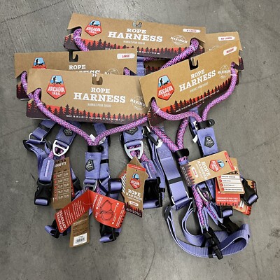 NWT Arcadia Trail Rope Harness Dog Puppy Pink Purple Unisex Multiple ...