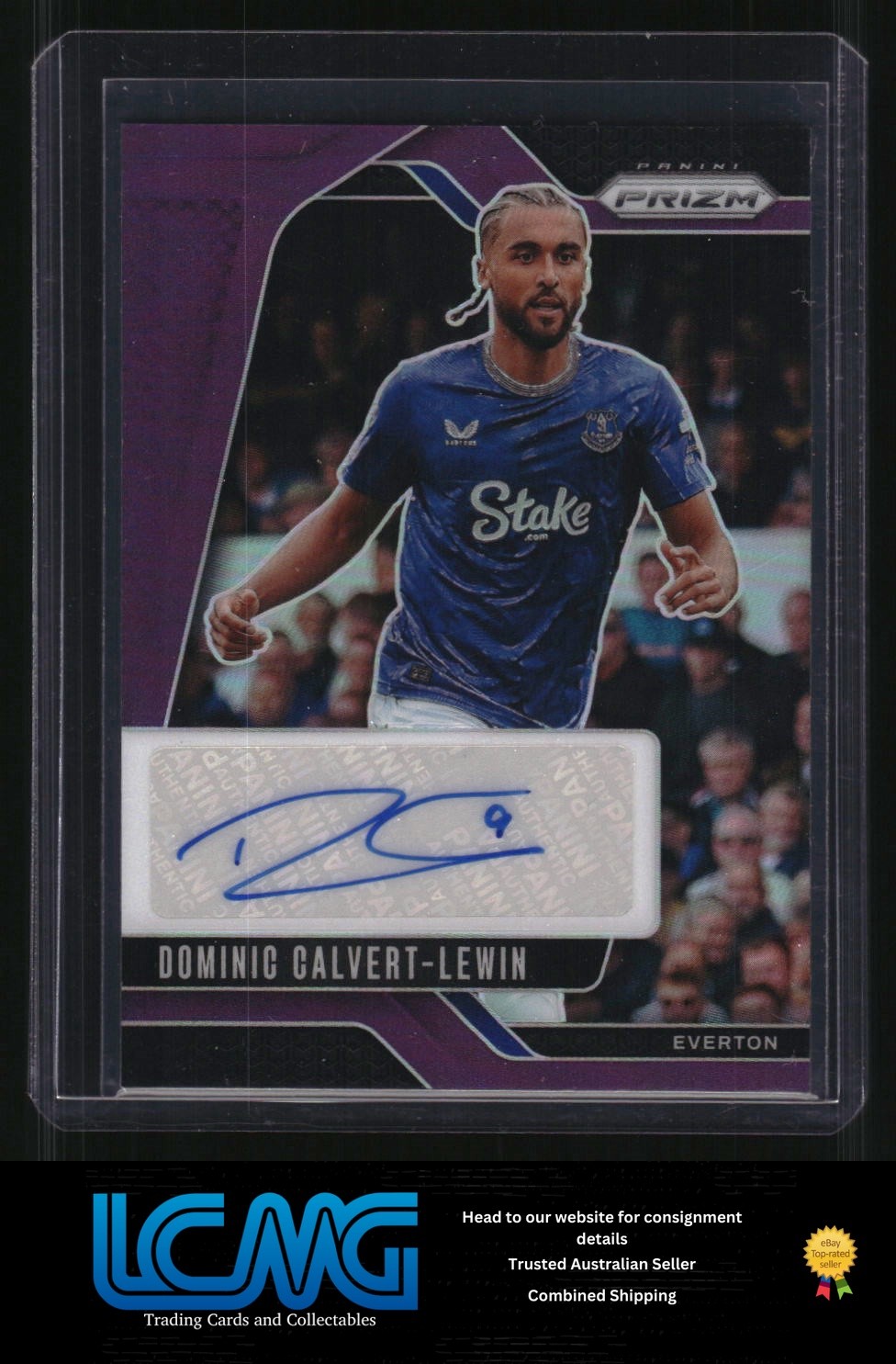 Dominic Calvert-Lewin 2024 Prizm Premier League #226 Purple Breakaway ...