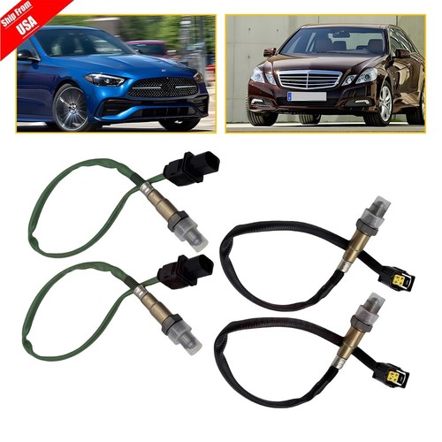 4 x Up+Downstream Oxygen Sensor For Mercedes-Benz C300 2008-2012 E550 ...