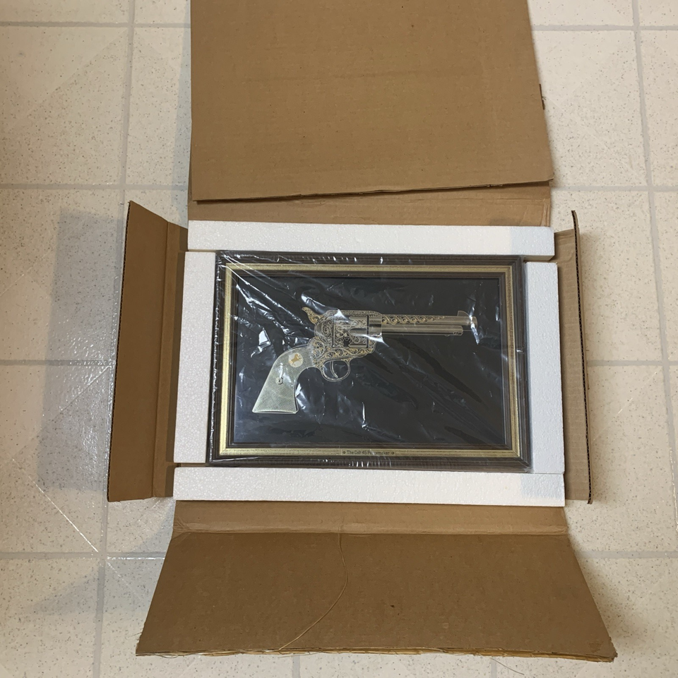 1979 Franklin Mint Colt .45 Peacemaker 24K Gold & Sterling Silver ...