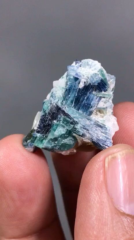 Natural Indicolite Tourmaline Crystal Specimen Blue Gemstone ...