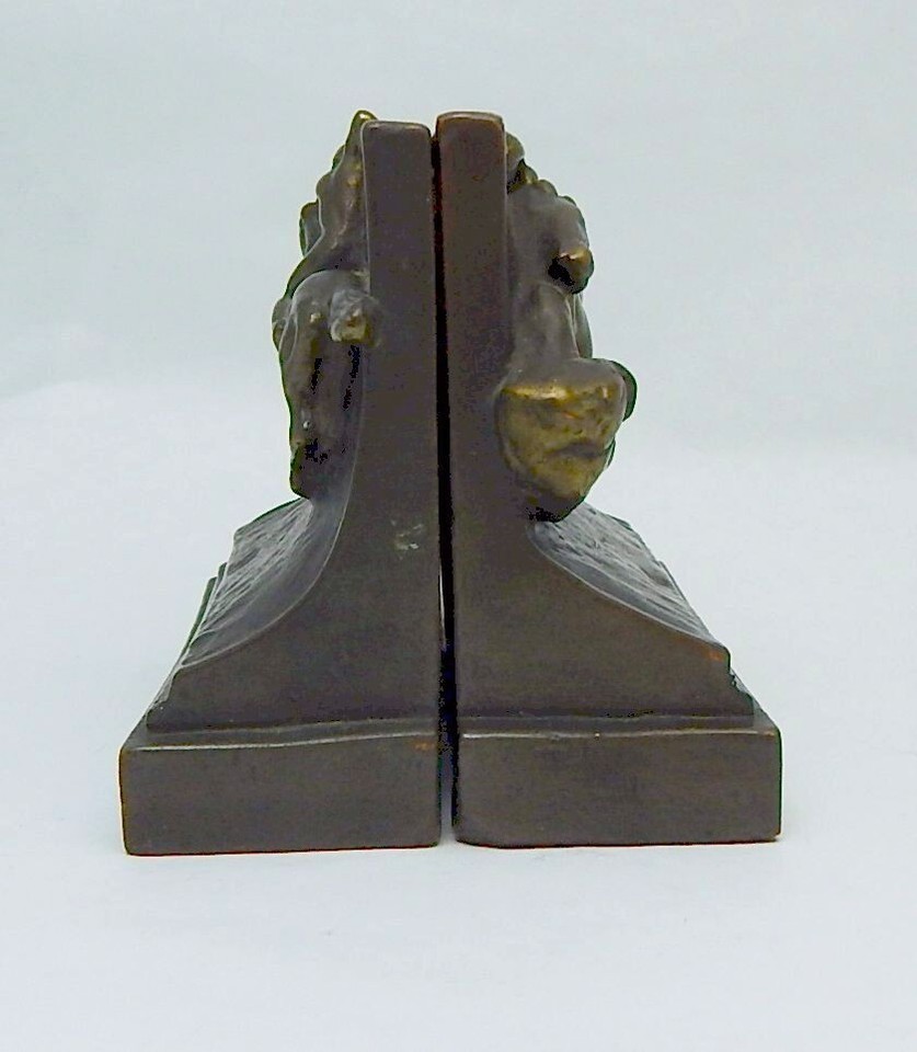 The Buffalo Hunt Bookends | eBay