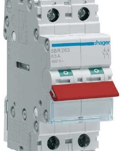 Hager ISOLATION SWITCH 3-Pole 400V 25kA Red Toggle *German Brand- 40A ...