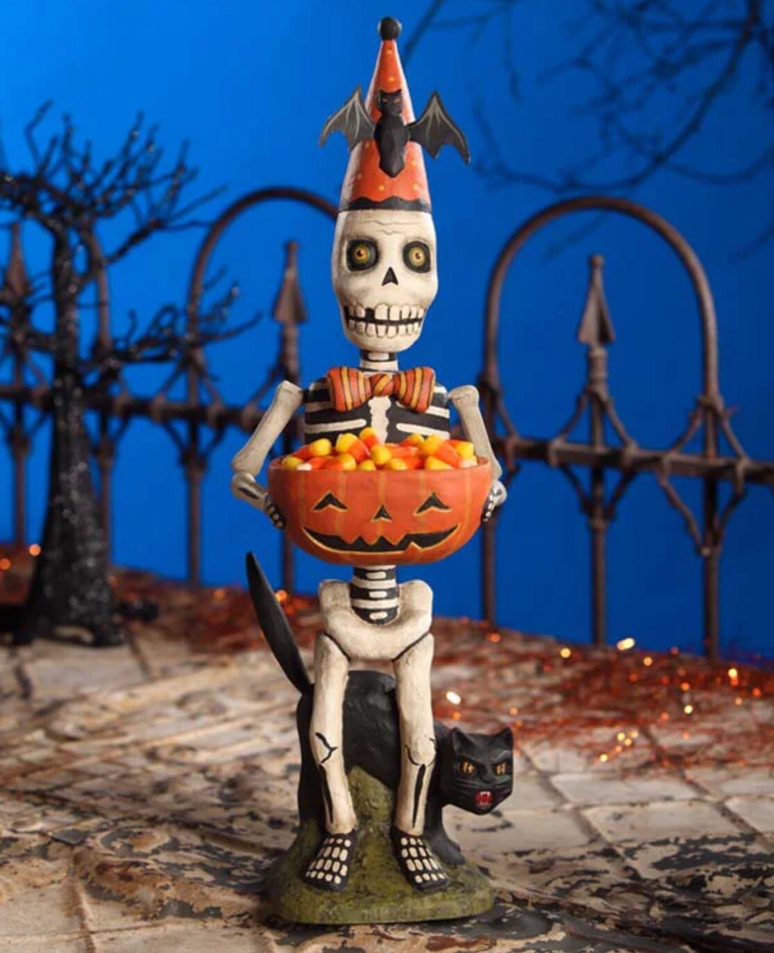 Bethany Lowe Greg Guedel Halloween CANDY CREEP SKELETON RETIRED 2015 ...