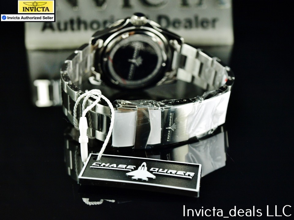 Invicta Men's 40mm Chase Durer Quartz GREEN CAMOUFLAGE DIAL Silver Tone ...