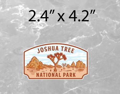 Joshua Tree National Park Outdoor Hiking Camping Decal Bumper Sticker ...