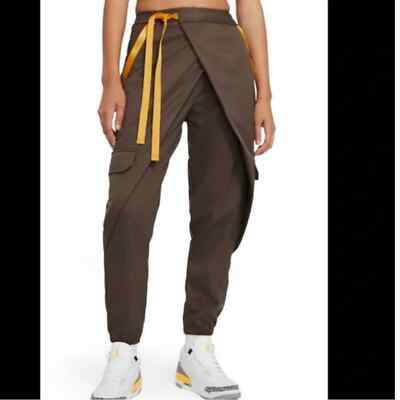 Jordan Future Primal pants tie waist brown yellow M | eBay