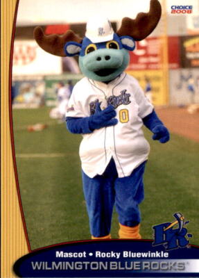 2008 Wilmington Blue Rocks Choice #32 Rocky Bluewinkle MASCOT - NM ...