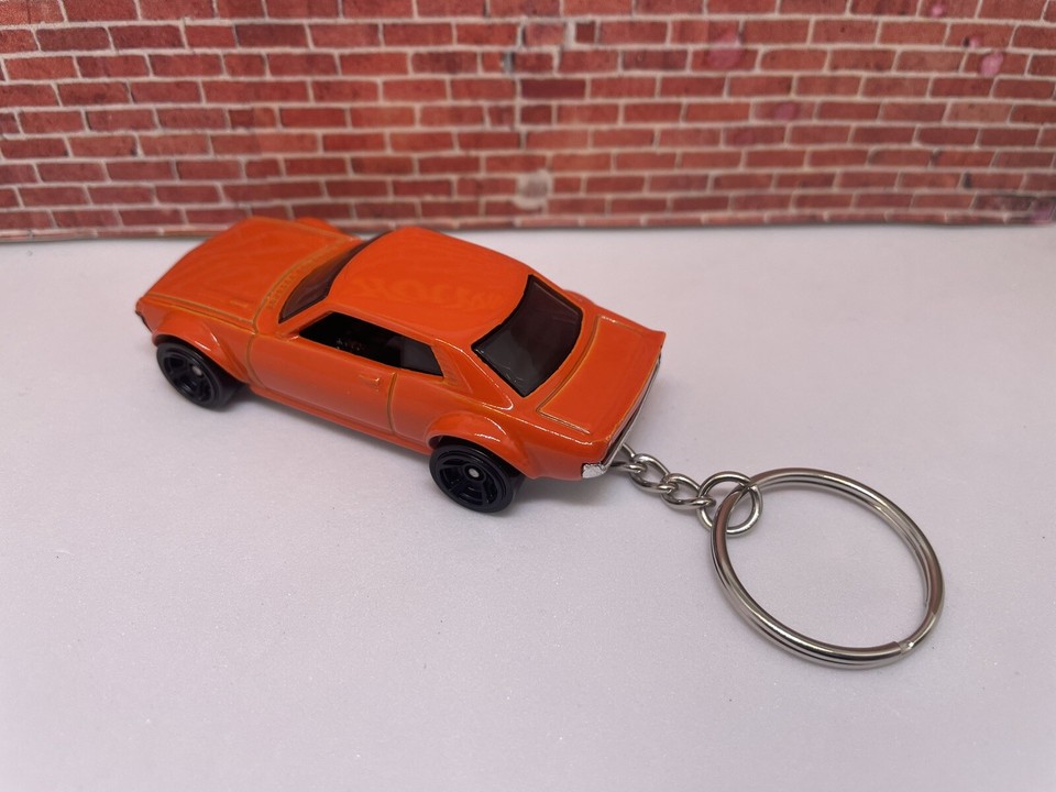 KEYCHAIN for TOYOTA CELICA JDM CLASSIC ORANGE AUTO KEYS CHAINS FOB RING ...