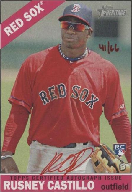 2015 Topps Heritage - Real One Autographs Rusney Castillo #ROA-RCA Red ...