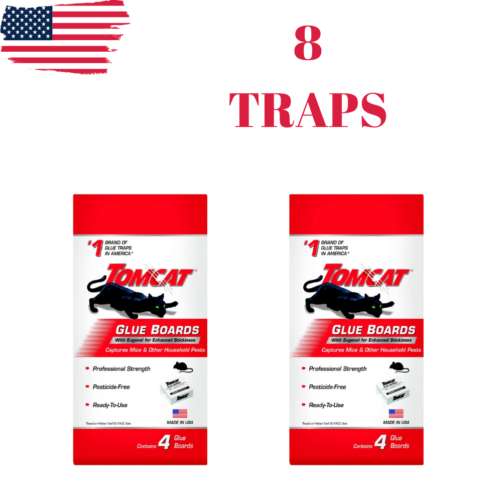 Tomcat Glue Boards with Immediate Grip Glue, Ready-To-Use, 8 Traps - 2 ...