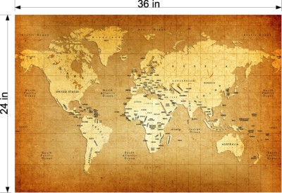 2' X 3' VINYL BANNER VINTAGE WORLD MAP | eBay