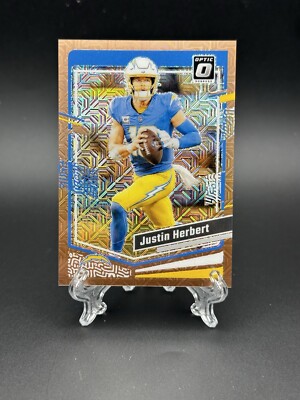 Justin Herbert #104 2023 Donruss Optic Bronze Mojo Prizm /35 Chargers ...
