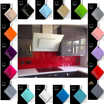 Acrylic Perspex® Splashback Upstand Kitchen Bathrooms Shower Walls ...