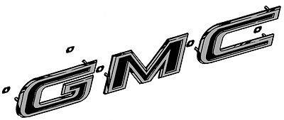 1969 1970 1971 1972 GMC TRUCK CHROME TAILGATE BAND LETTERS # 67-65014 ...