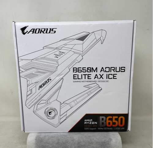 Gigabyte B650M AORUS Elite AX Ice Motherboard, AM5 LGA 1718 AMD B650 M ...