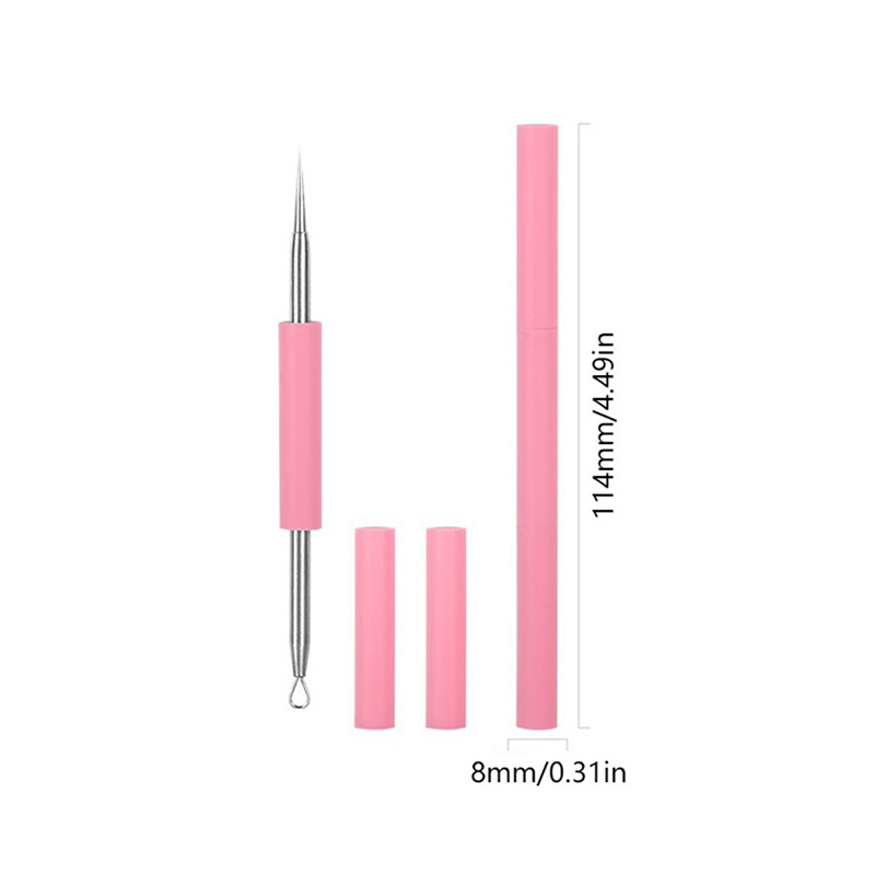 Double Headed Acne Needle Blackhead Remover Pimple Comedone Extractor ...