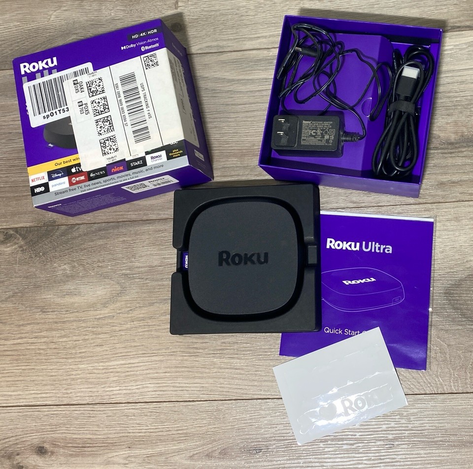Roku Ultra 4800X Media Streamer Power Cord and HDMI Cable No Remote | eBay