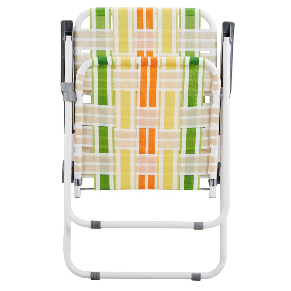 2 Pack Folding Web Chair Beach Chair Lawn Patio Webbed Strap Furniture ...