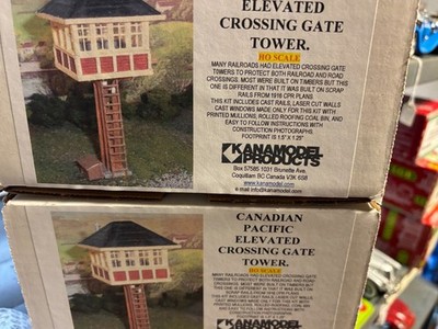 KANAMODEL # 1072 HO SCALE 2 X CP ELEVATED CROSSING GATE TOWER MODEL ...