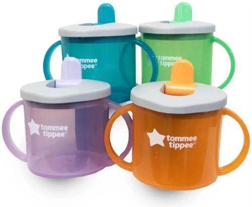 Tommee Tippee|Free Flow First Cup Essentials|190ml +4m Baby Drinking ...