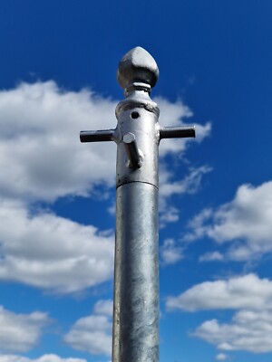 Heavy Duty Clothes line pole / Washing line post - Ornate steel design ...