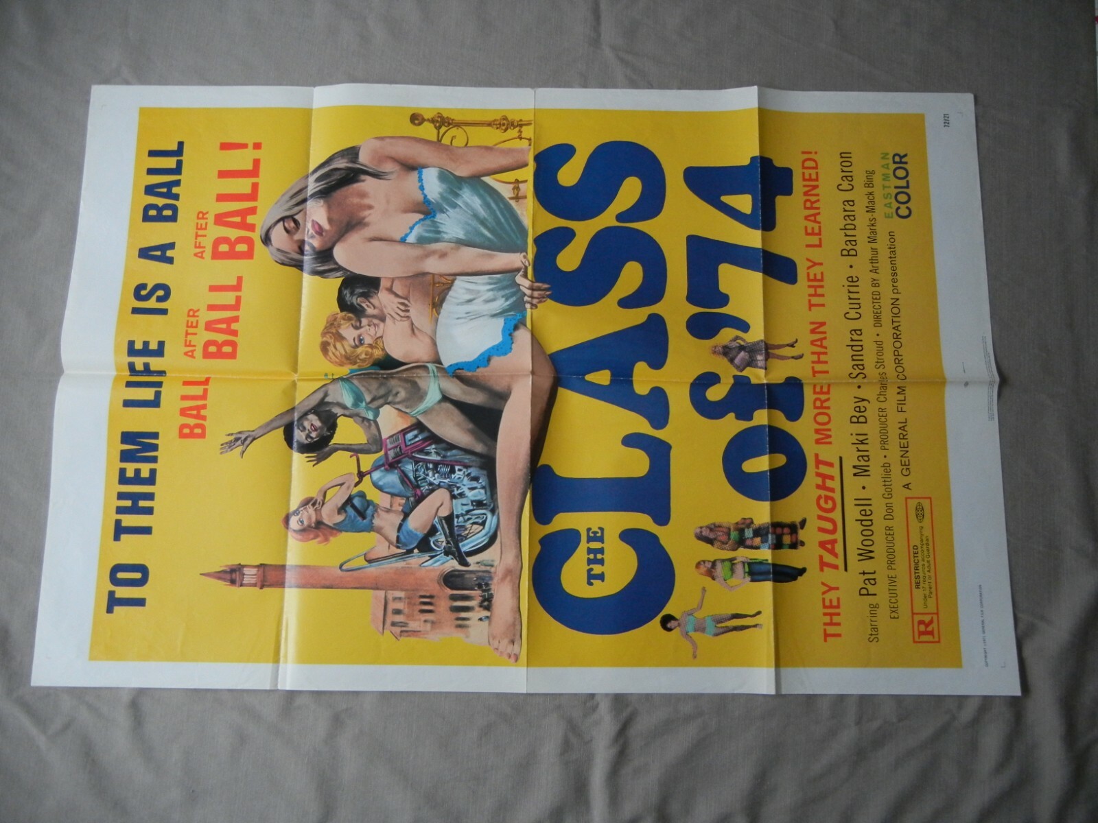 Class of '74 -1972 27x41 Original 1 Sheet Movie PosterPat Woodell 27 x ...