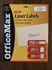 OfficeMax 15 Sheets Self Adhesive Address Labels White Laser 1" x 2 5/8 ...