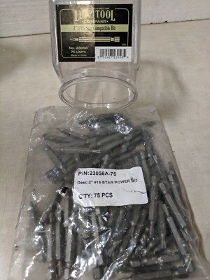 Lutz Tool 23058 Jar of 75 New 2" #15 Star Bit for Drill | eBay