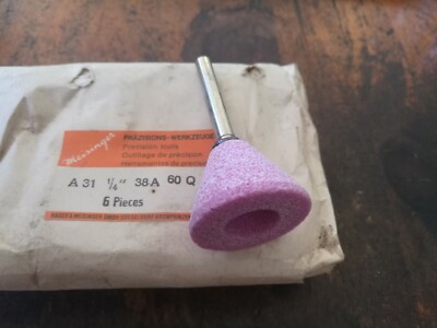 6x ceramic A31, 38A, 60Q, Dremel rotary Die Meisinger Germany 1/4" OD ...