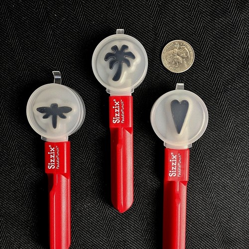 Sizzix Paddle Punch Lot Positionable Hand Paper Clay punch Hart Palm ...