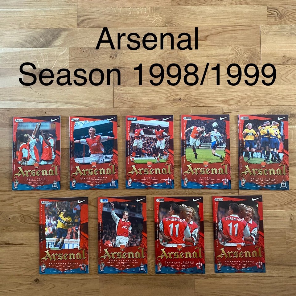 ARSENAL Football Programmes YOU CHOOSE 1993 96 97 98 99 2000 01 02 05 ...