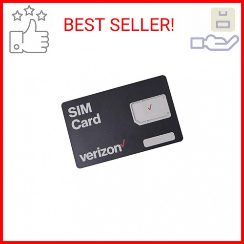 Verizon Wireless 4G LTE SIM Card - All 3 Sizes (3-in-1), Nano/Micro ...